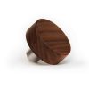 Walnut Wood Door Knob – Half Dummy - ModKnobs - Modern Door Knobs